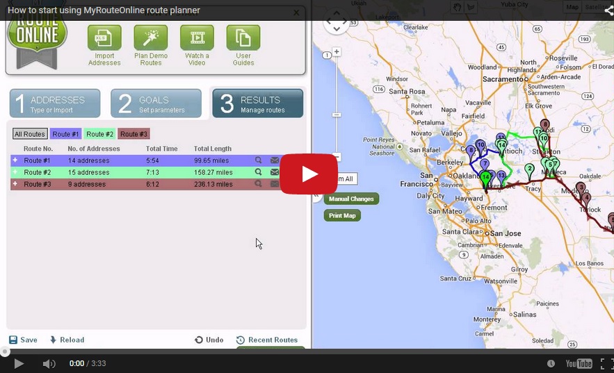 Start using planning routes online | MyRouteOnline