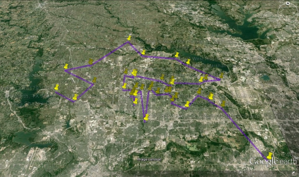 Manage KML files of your planned route to Google earth