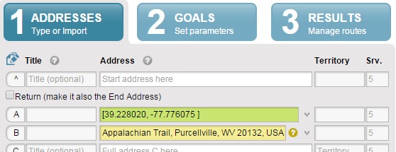 Plan routes with lat/long GPS coordinates | MyRouteOnline